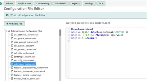 Custom Context On Freepbx 15 Not Working Applications Modules