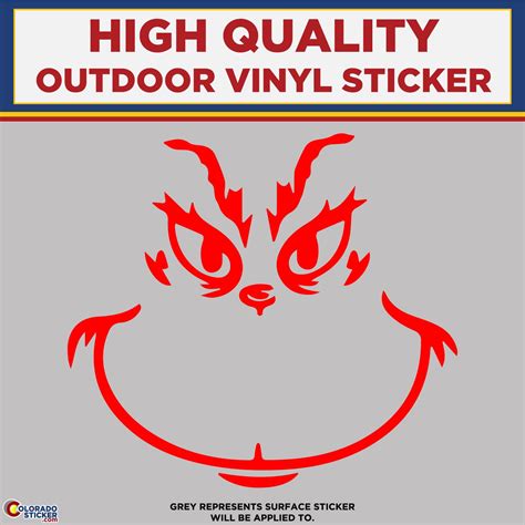 The Grinch Die Cut High Quality Vinyl Stickers