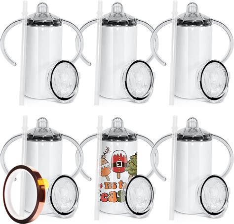 Pyd Life 8 Pack Sublimation Tumblers Blanks Cups Water Bottle White 20