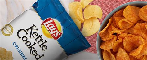 Lays Kettle Cooked Potato Chips 40 Less Fat Original 1