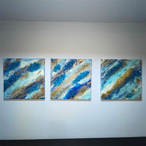 Crushed Glass Wall Decor Etsy