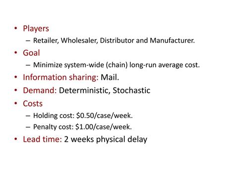 Ppt Beer Game Mit Supply Chain Simulation Game Powerpoint Presentation Id2884582