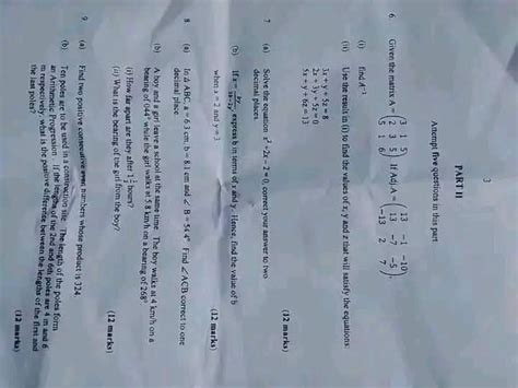 3 PART II Attempt Five Questions In This Part StudyX