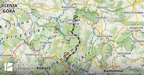 Trasa Janowice Wielkie Pod Ostr Ma Mapa Turystyczna Pl