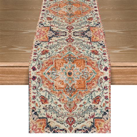 Sm E Boho Bohemia Table Runner Rustic Farmhouse Kitchen Dining Table