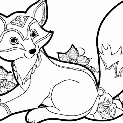 Divertida Raposa Pronta Para Colorir Uma Atividade Para Crian As