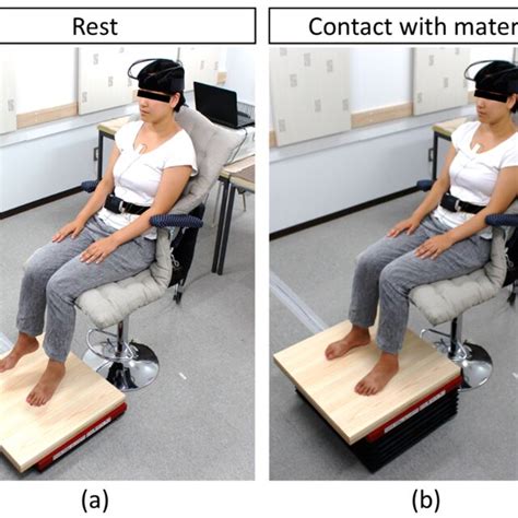 Experimental Setup During Rest A And Tactile Stimulation B