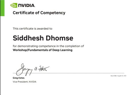 Siddhesh Dhomse On Linkedin Deeplearning Ai Machinelearning Nvidia Workshop Techskills