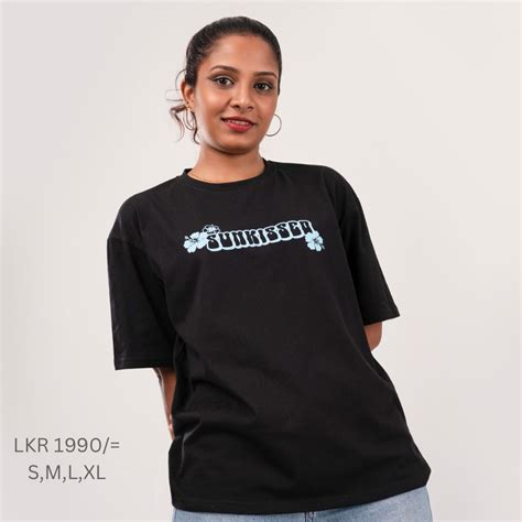 Sunkissed Matte Black Oversized T Shirt Shophere