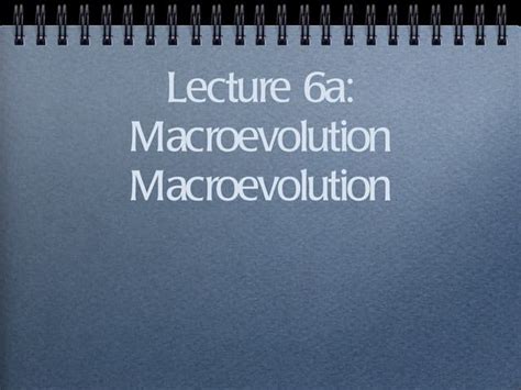 Macroevolution Ppt