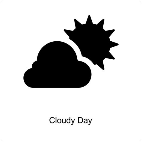 nublado día y clima icono concepto Vector en Vecteezy