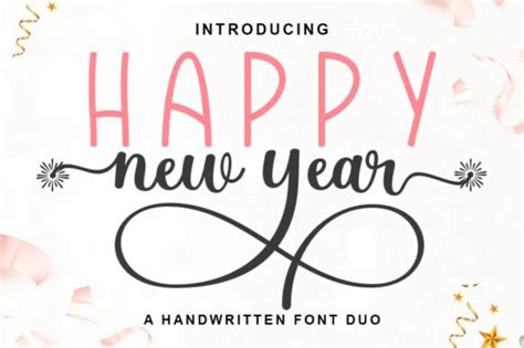 免费获取字体 Happy New Year Duo Font Windows、macos 反斗限免