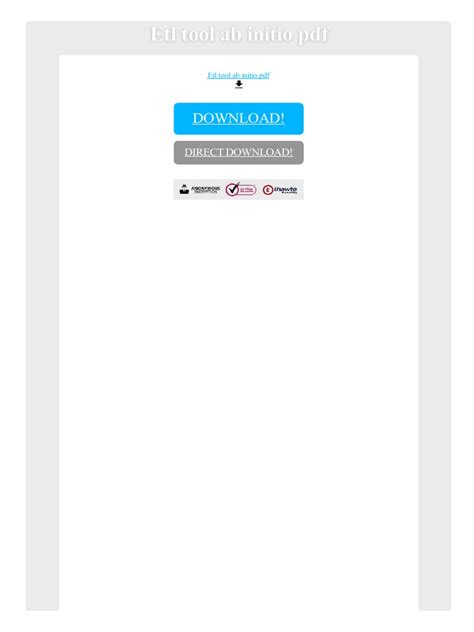 Etl Tool Ab Initio Pdf Pdf Information Technology Information