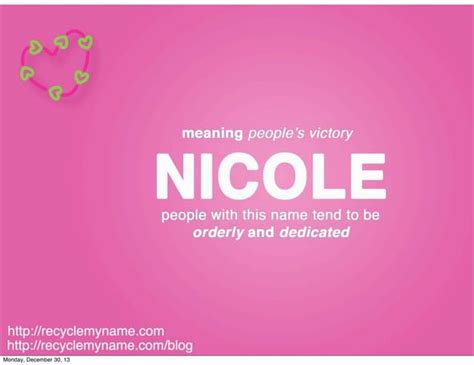 What Does The Name Nicole Mean Ppt
