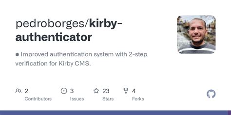 GitHub Pedroborges Kirby Authenticator Improved Authentication System With Step