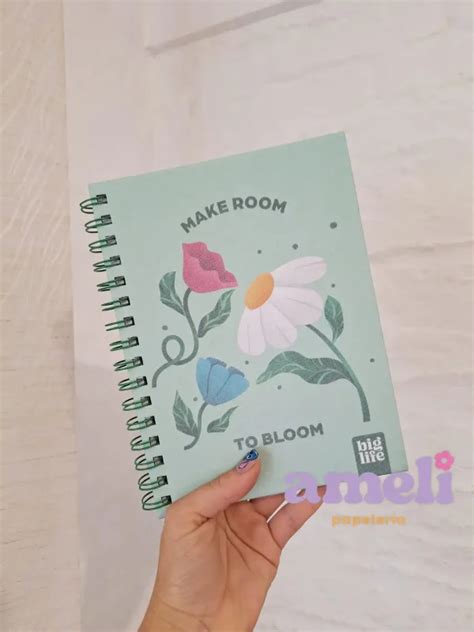 Cuaderno Super Tapa Dura Entelada Big Life Natural Ameli Papeleria