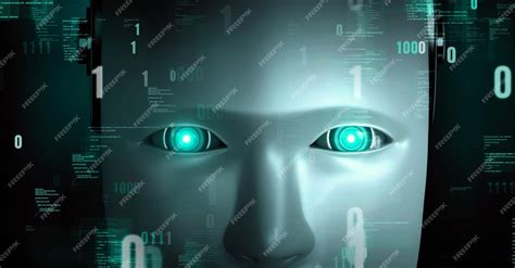 Premium Photo Futuristic Robot Artificial Intelligence Huminoid Ai