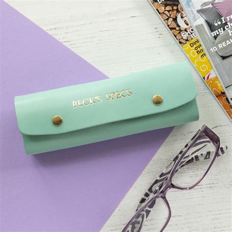 Personalised Leather Glasses Case By Williams Handmade