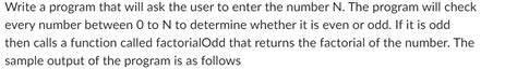 Solved Write A Program That Will Ask The User To Enter The Chegg Com