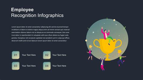 Dark Theme Employee Recognition PowerPoint Slide SlideKit