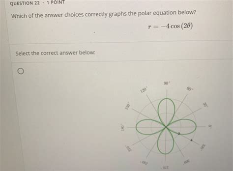 solved question 22 1 puint which of the answer choices