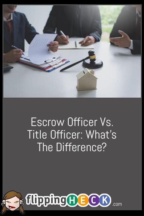 Escrow Officer Vs Title Officer Whats The Difference Flipping Heck