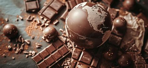 칩이 있는 유혹적인 초콜릿 행성 유혹적인 초콜릿 행성 초콜릿 칩 디저트 고급 초콜릿 디저트 배경 일러스트 및 사진 무료