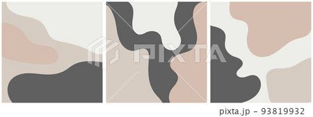 Set trendy nude abstract backgrounds with のイラスト素材 93819932 PIXTA