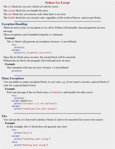 Python From Scratch Lesson 18 Pdf Python Try Except And User Input