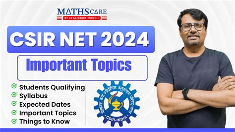 Csir Net December 2024 Important Topics Mathscare 2025