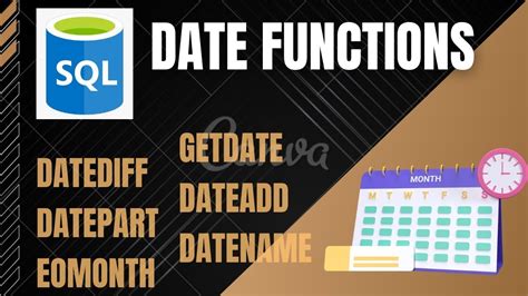 Date Functions In Sql Date Functions With Examples In Sql Getdate