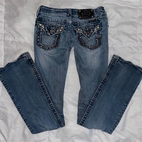 Miss Me Jeans Style No Jp5434b Size25 Rhinestone Depop