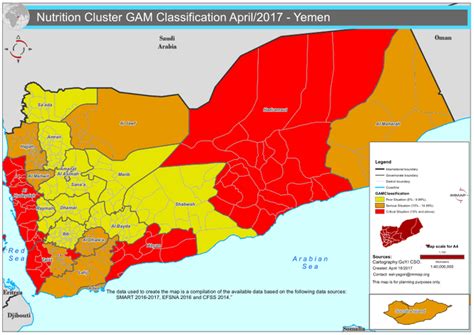 Nutrition Cluster Gam Classification April2017 Yemen Yemen Reliefweb