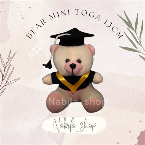 Jual Bear Mini Toga 13cm Bear Wisuda Shopee Indonesia