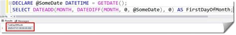 Sql Server First Date Of Month Sql Server Guides