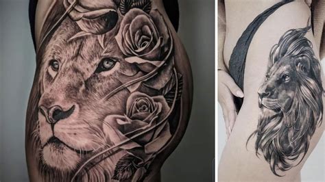 Leo Thigh Tattoos