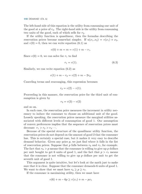 Intermediate Microeconomic Theory 28 110 Demand Ch 6 The Left Hand