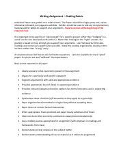 Writing Assignment Grading Rubric 2020 Pdf Writing Assignment Grading Rubric Individual