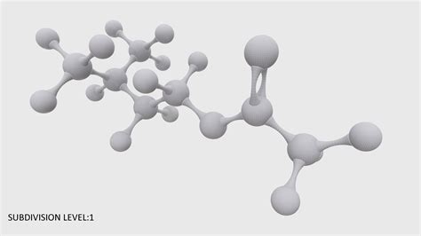 Isoamyl Acetate Molecule With PBR K K D Model TurboSquid