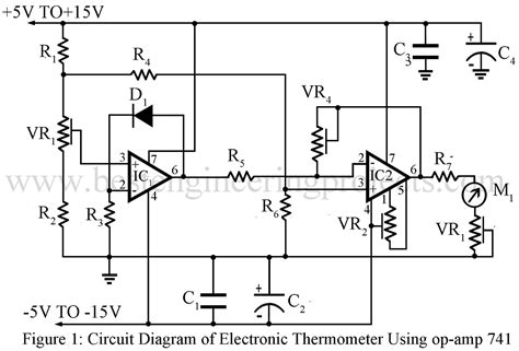 Schematic Diagram Digital Thermometer