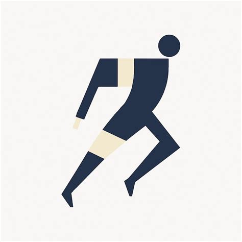 Premium Vector Abstract Running Figure Illustration