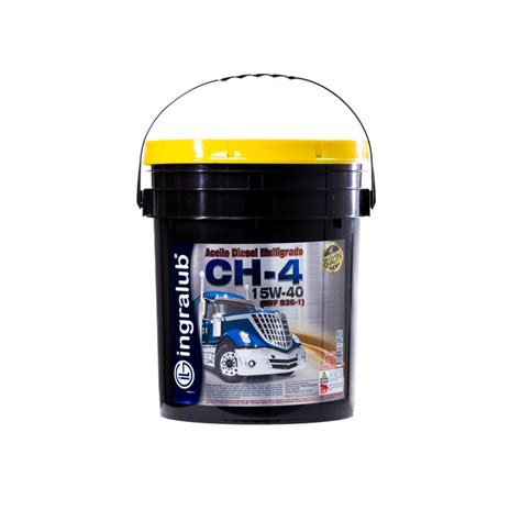 Aceite Lubricante Para Motores Diesel Api Ch 4 15w40 Ingralub