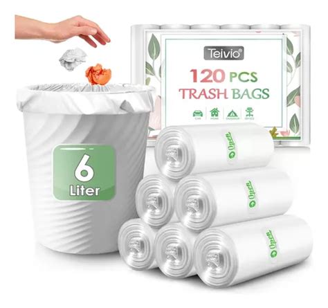 Bolsas De Basura Resistentes Teivio De 6 Litros Y 120 Unidad Cuotas