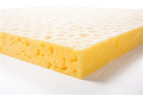 Premium Ai Image White Background Section Of A Mattress On A Bed Sponge