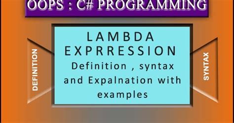 Lambda Expression In C ~ Readrwrite Blogs