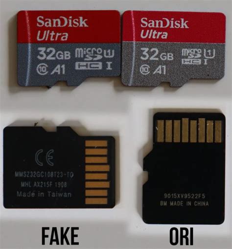 Perbedaan Memory Card Sandisk Original Vs Palsu
