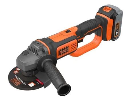 Шлифмашина угловая Black+Decker Аккумуляторная УШМ BCG720M1, 125 мм ...