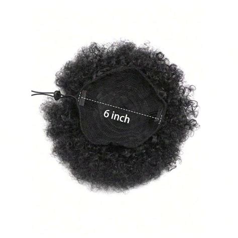 8 Inch Afro Puff Drawstring Ponytail For Short Kinky Curly Afro