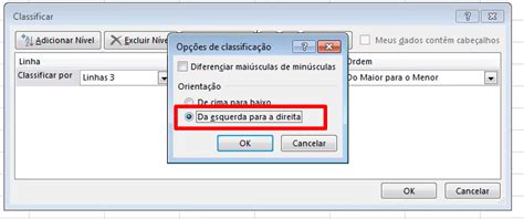 Como Classificar Dados Na Horizontal Excel Ninja Do Excel