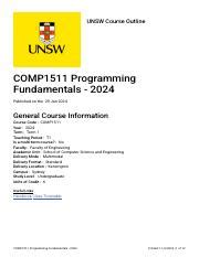 Fundamentals Of Programming Comp Course Overview Course Hero
